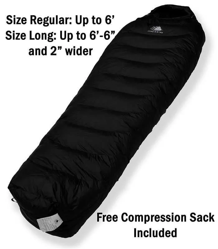 Hyke & Byke’s Snowmass 0 Degree Down Sleeping Bag Is Great For Backpacking