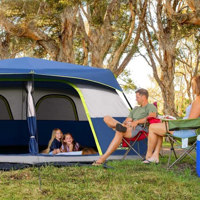 Make Camping A Breeze With QUOMOTOP Camping Tent That Sets Up In 1 Minute