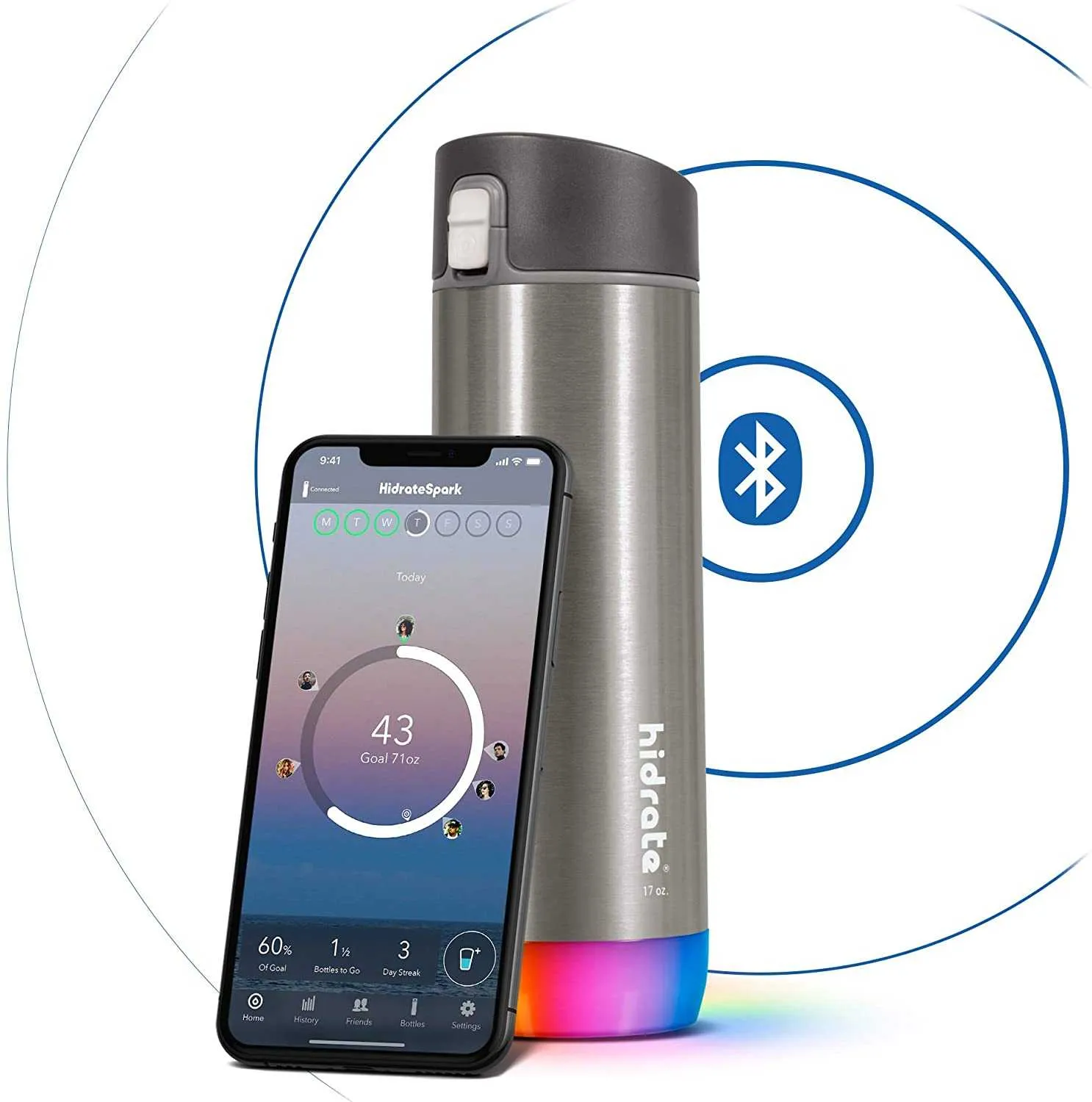 This Smart Water Bottle Tracks Your H2O Intake