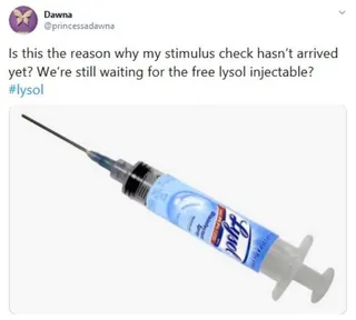 Lysol Memes, Bleach Memes And Disinfectant Memes Get Them In There!