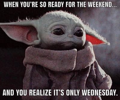 When Wednesday has you feeling all sorts of ways.