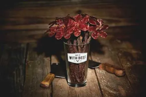 Beef Jerky Rose Bouquets - *Hint Hint* Valentine's Day