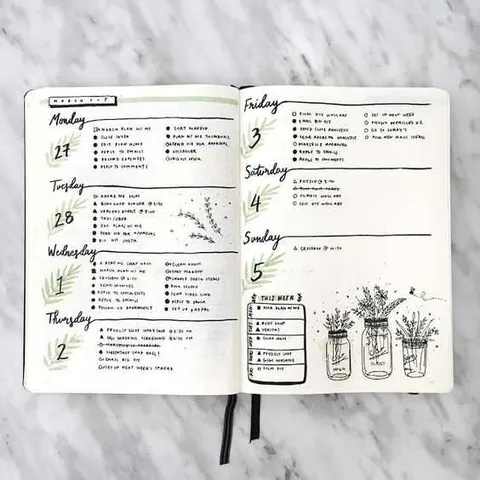 19 Beautiful Bullet Journal Weekly Layout Ideas