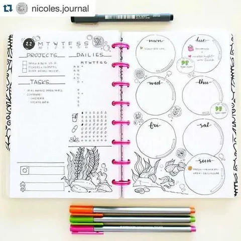 19 Beautiful Bullet Journal Weekly Layout Ideas