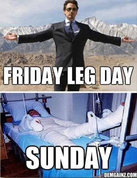 36 Hilarious Leg Day Memes For When You're Sore And Feel Like Dying
