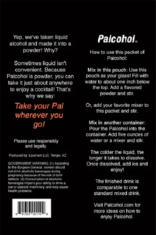 Powdered Alcohol Now Legal - Palcohol - Best Idea Ever.