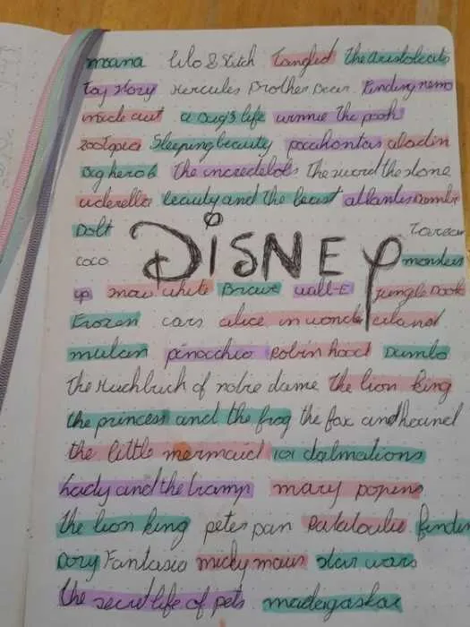 28 Beautiful Disney Bullet Journal Page Ideas And Spreads