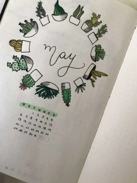 20 Fantastic Ways And Ideas For May Bullet Journal Pages