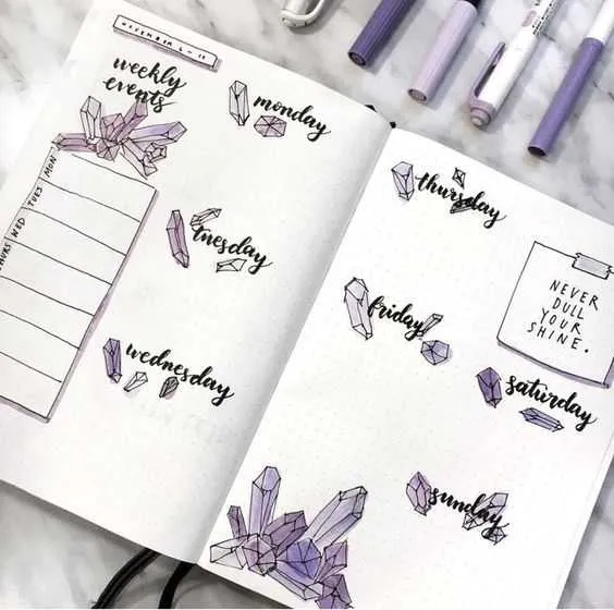 19 Beautiful Bullet Journal Weekly Layout Ideas