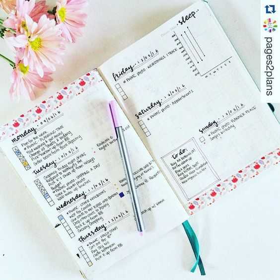 19 Beautiful Bullet Journal Weekly Layout Ideas