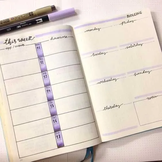 19 Beautiful Bullet Journal Weekly Layout Ideas