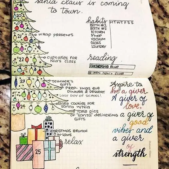 35 Christmas And December Bujo Ideas