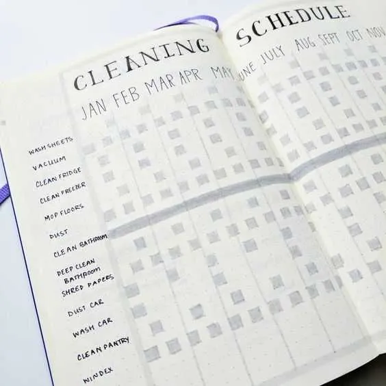 17 Bullet Journal Cleaning Pages And Layouts That Will Help You Win At ...
