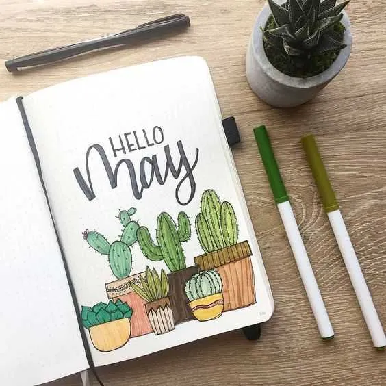 20 Fantastic Ways And Ideas For May Bullet Journal Pages