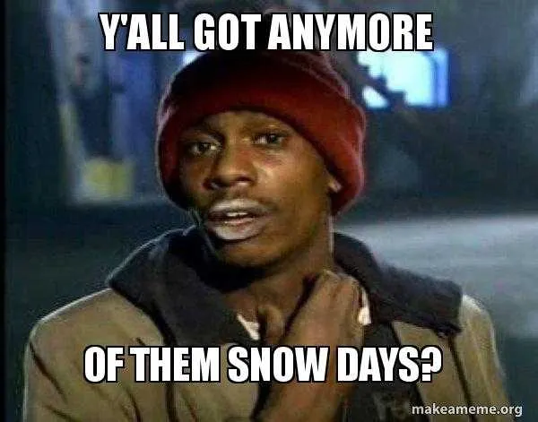 43 Snow Day Memes Because It's A Fricking Blizzard Out There