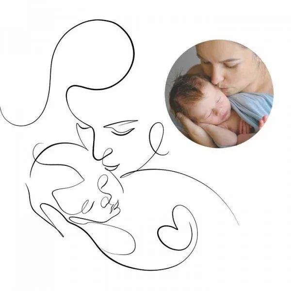 30 Custom One-Line Drawings That Capture Happiness