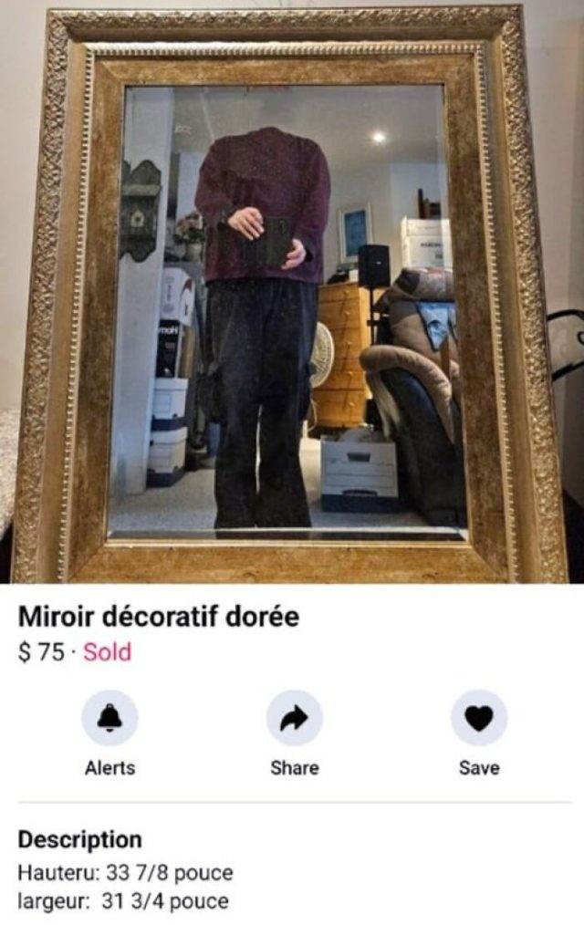 30 Hilarious Pictures Of People Attempting To Sell Mirrors