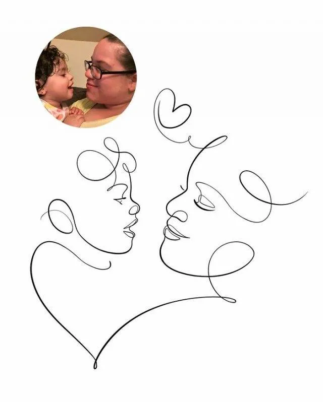 30 Custom One-Line Drawings That Capture Happiness