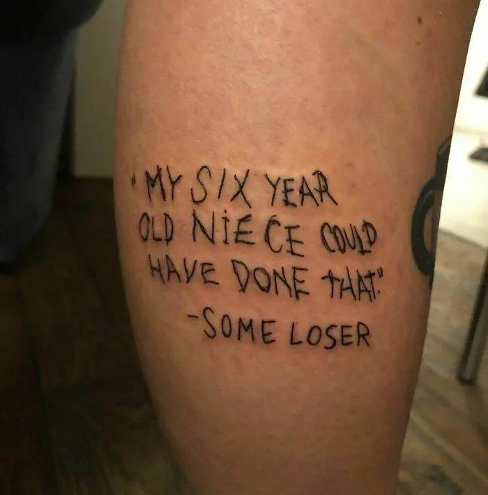 30 Funny Tattoos That Could Put A Smile On Your Face