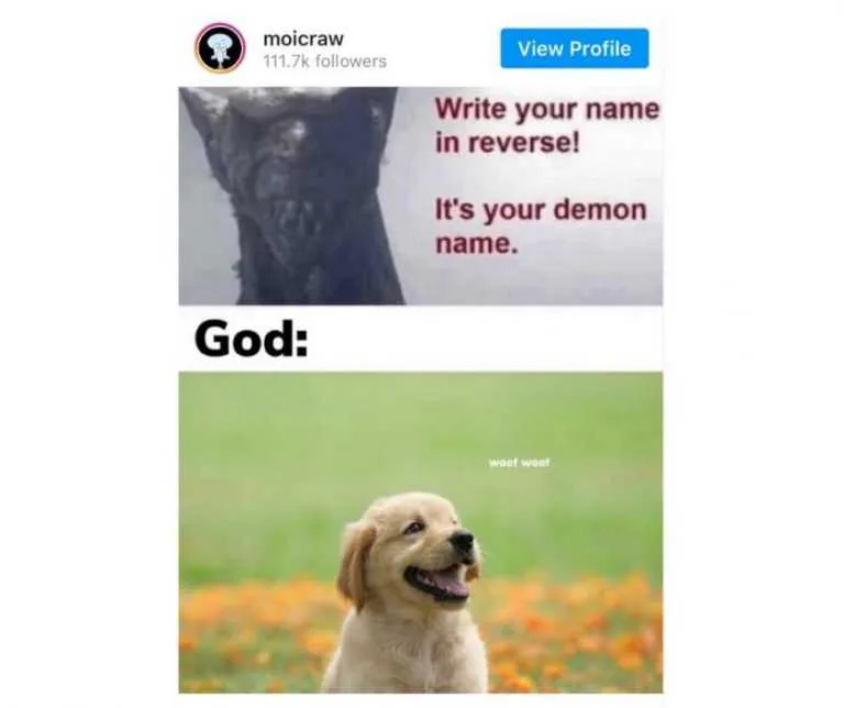 Demon Name Memes - Happy Sundays | The Funny Beaver