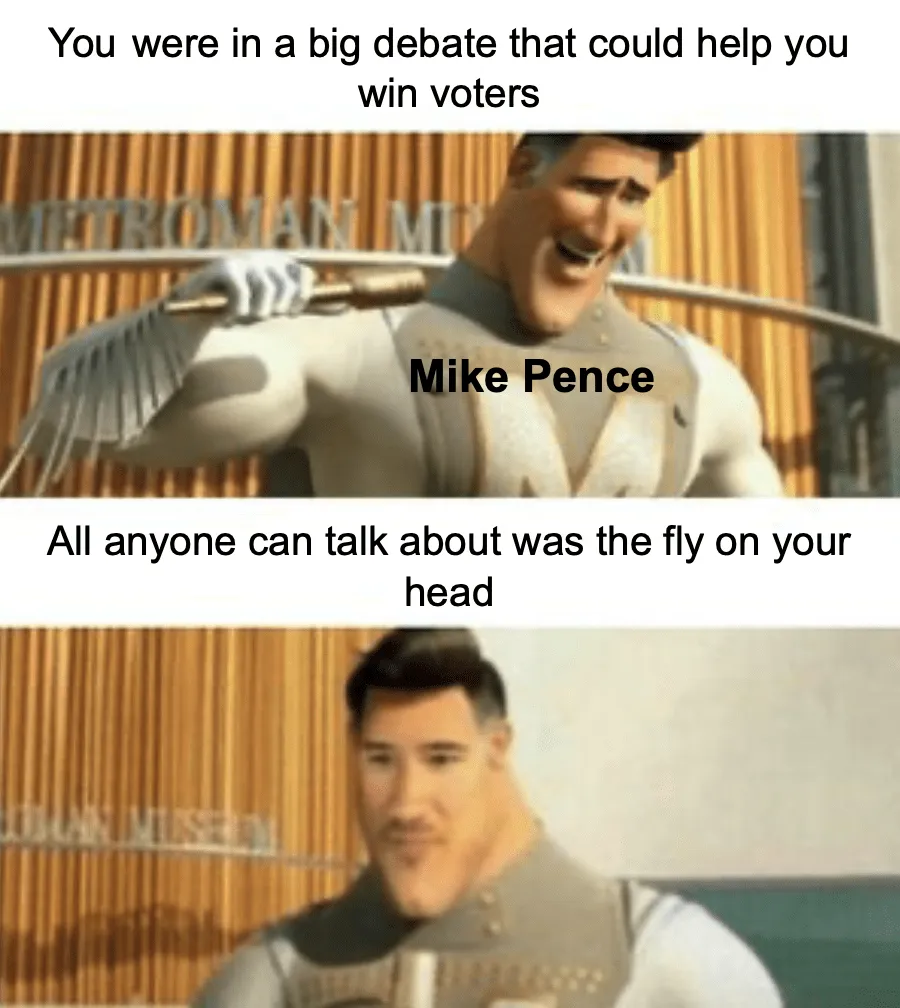 30 Hilarious VP Debate Fly Memes Because Pence Was Outshined By A Fly