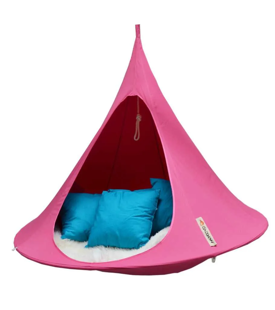 Sit Back And Relax In The Leisurely Grey Hanging Cacoon