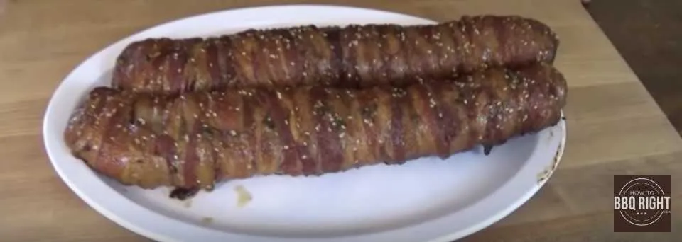 Bacon Wrapped Deer Backstrap Tenderloin Recipe - Get In My Belly.