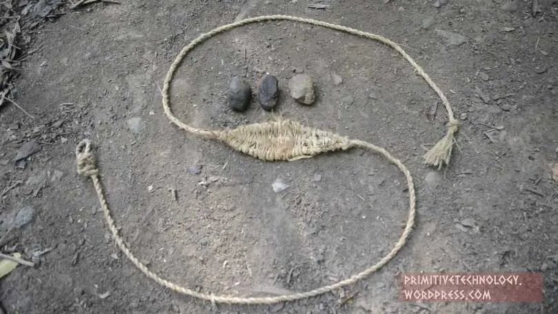 Primitive Sling - How To Make One Out Of Bark Fiber