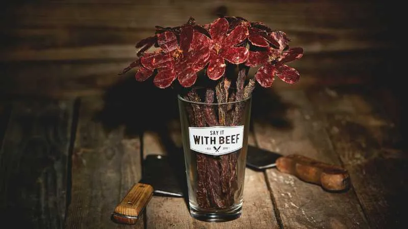 Beef Jerky Rose Bouquets - *Hint Hint* Valentine's Day