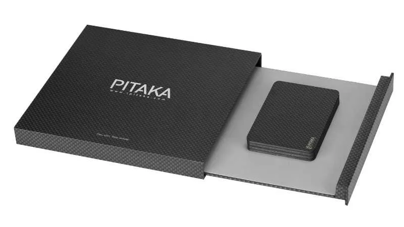 PITAKA Slim Carbon Fiber Modular RFID Blocking Credit Card Holder And ...